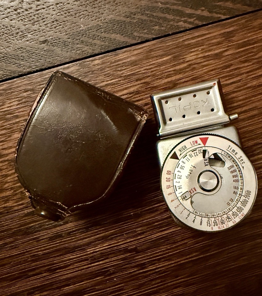 Vintage Kopil Exposure Meter & Leather Case | eBay