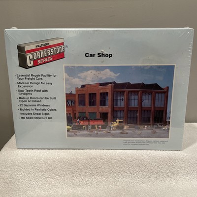 Walthers Cornerstone HO Scale Car Shop Building Kit 933-3040 NEW SEALED ...