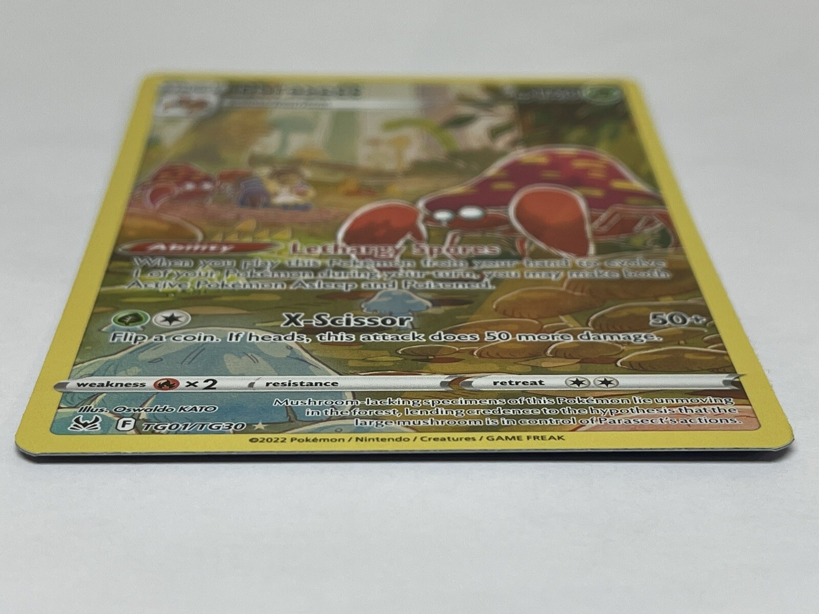 Pokemon TCG - Parasect - TG01/TG30 - Full Art - Trainer Gallery - Lost ...