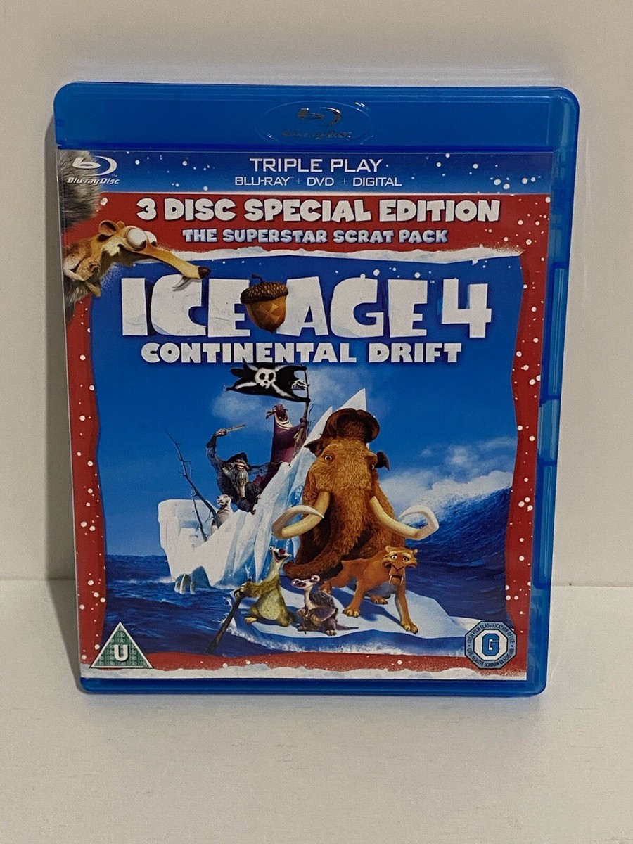 Ice Age 4 Dvd Ice Age 4 Continental Drift (Blu Ray/DVD, 2012) With