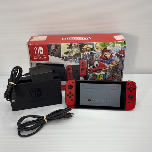 NINTENDO SWITCH GAME CONSOLE SUPER MARIO ODYSSEY EDITION BOXED | eBay ...