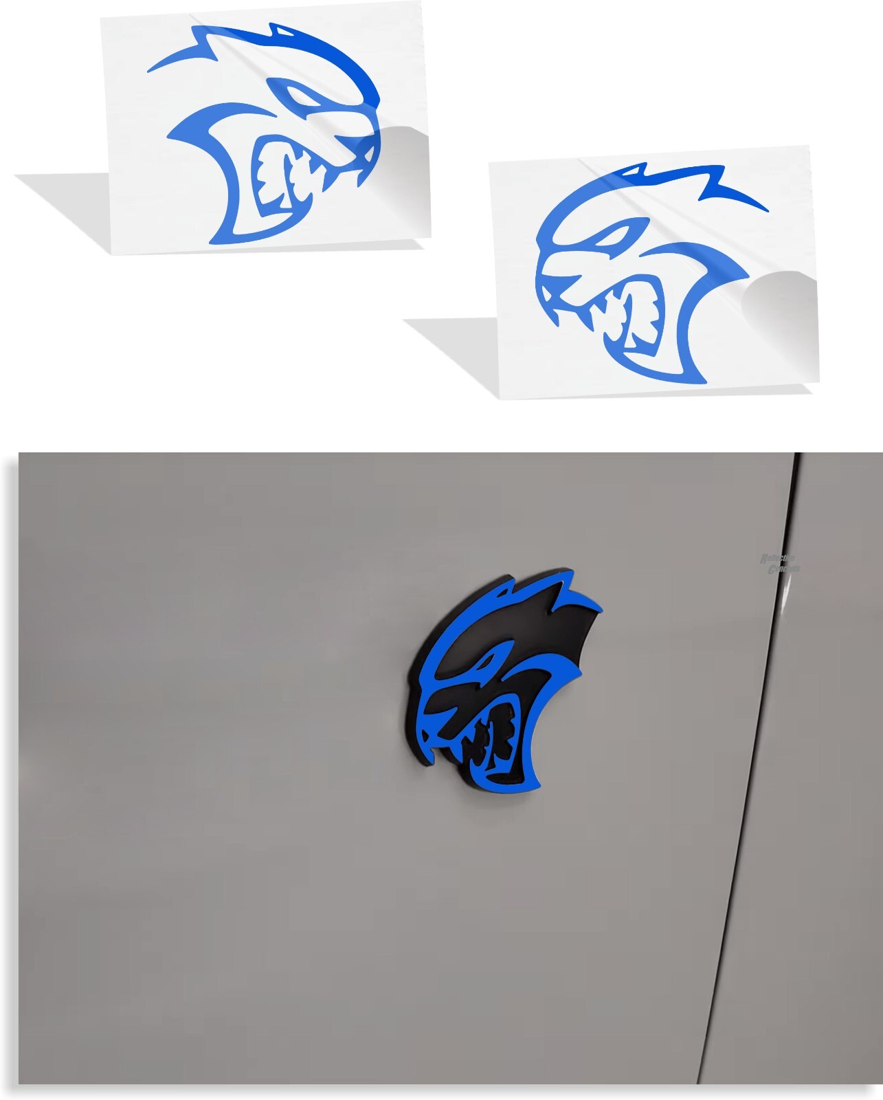 Hellcat Fender Emblem Overlay Decals - 2015-2018 Dodge Challenger SRT ...