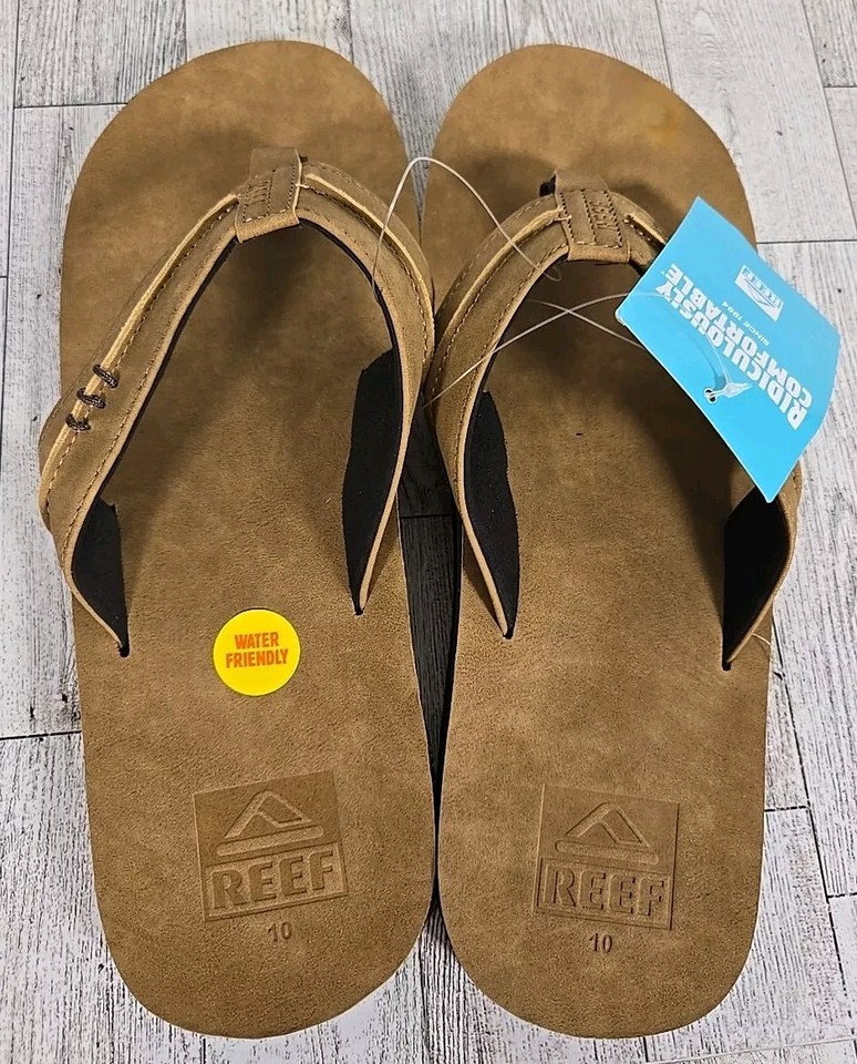 REEF Sandals 10 & 12 Mens Bronze Brown Marbea SL Flip Flops Water ...