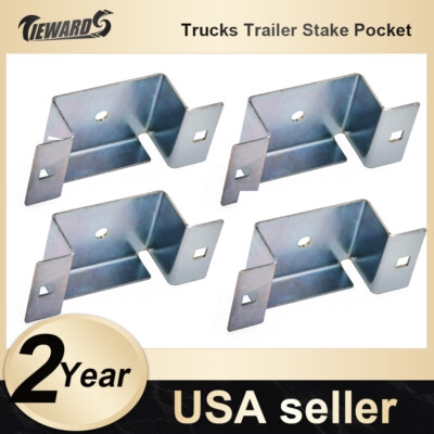 Utility Trailer Stake Pocket with Bottom for Flat Beds and Trucks Zinc ...