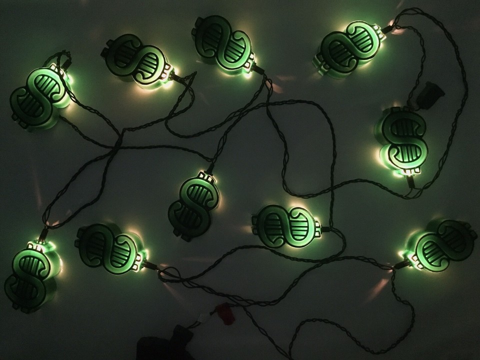 Vintage Plastic Blow Mold Patio RV String Lights! Miller Lite Beer ...