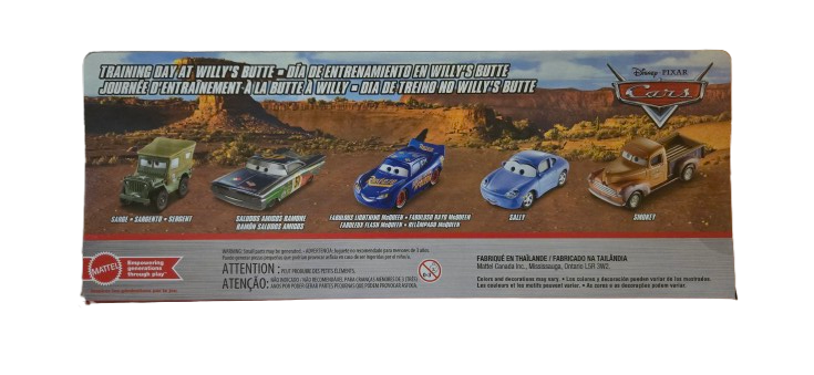 Disney Pixar Cars Training Day at Willy's Butte 5-Pack 1:55 Scale Cars ...