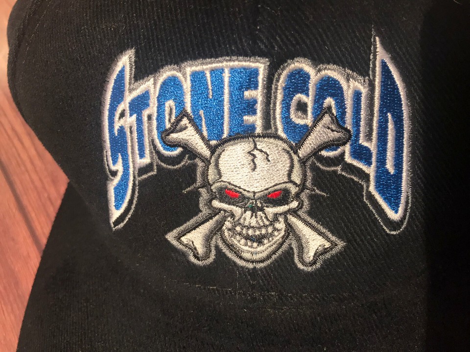 VINTAGE WWF STONE COLD STEVE AUSTIN SKULL DP HEADWEAR CAP/ Sz: OSFM ...