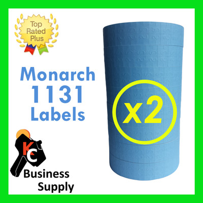 40,000 "BLUE" LABELS FOR THE MONARCH 1131 2 SLEEVES Free Shipping | eBay
