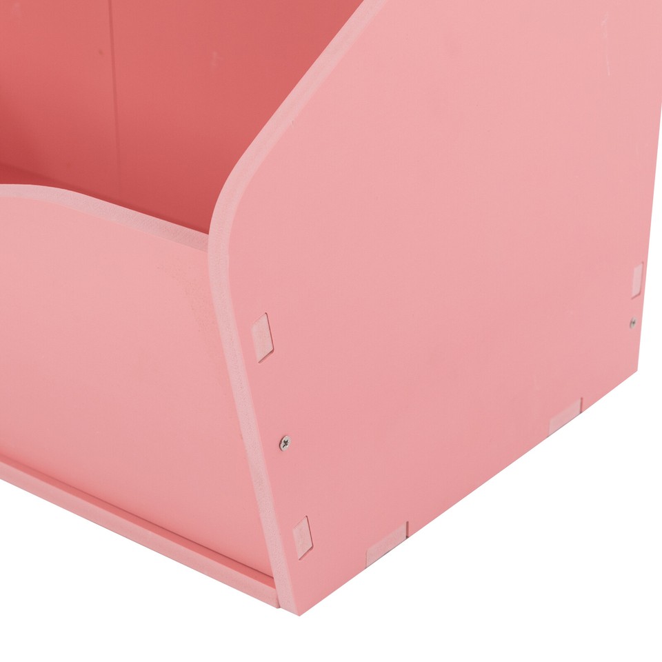 Kids Chest Toy Box Bookcase Girls Storage Bin Organizer Toys Bookshelf ...