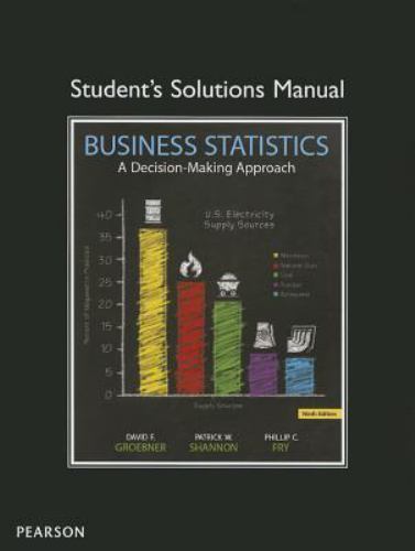 Student Solutions Manual for Business - 9780133022469, paperback, David ...