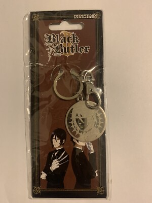 Black Butler 2 Authentic Anime Metal Keychain Round Sebastian #80041 ...