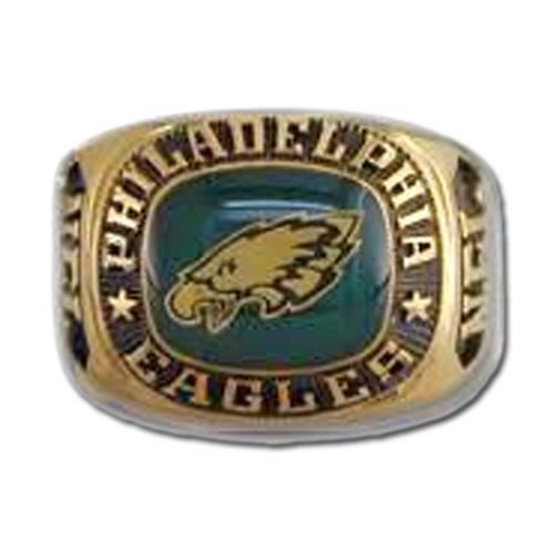Philadelphia Eagles Large Classic Goldplated NFL Ring | eBay