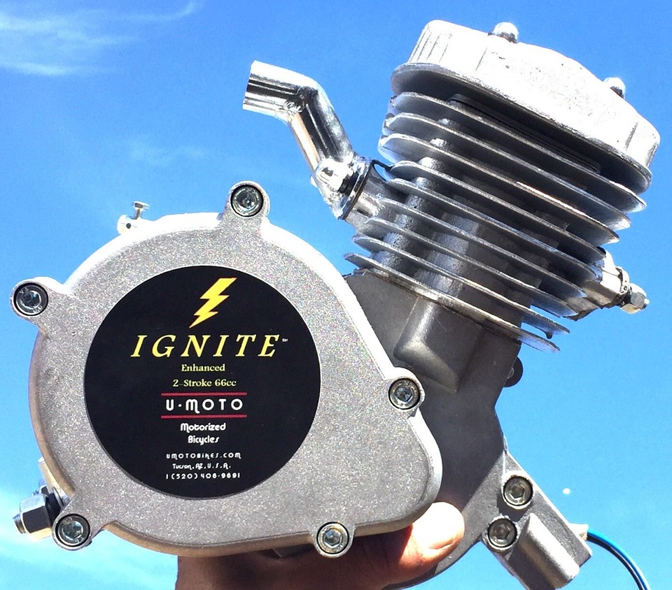 POWERFUL 2-STROKE 66CC/80CC COMPLETE DIY MOTORIZED BICYCLE KIT WITH 26" BIKE! | eBay