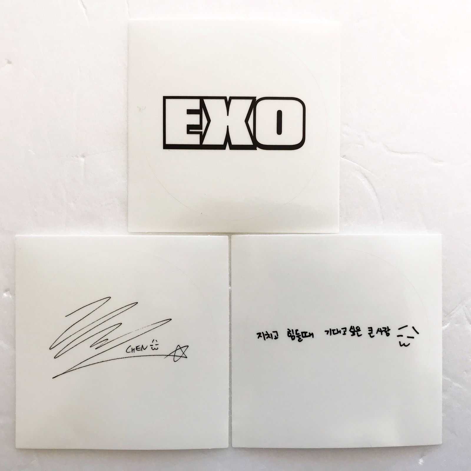 SMTWON SM Artist 2017 Christmas SUM Event EXO Official Message Sticker ...