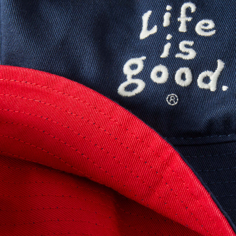 Life is Good. Bucket Hat LIG Vintage Wordmark, Darkest Blue | eBay