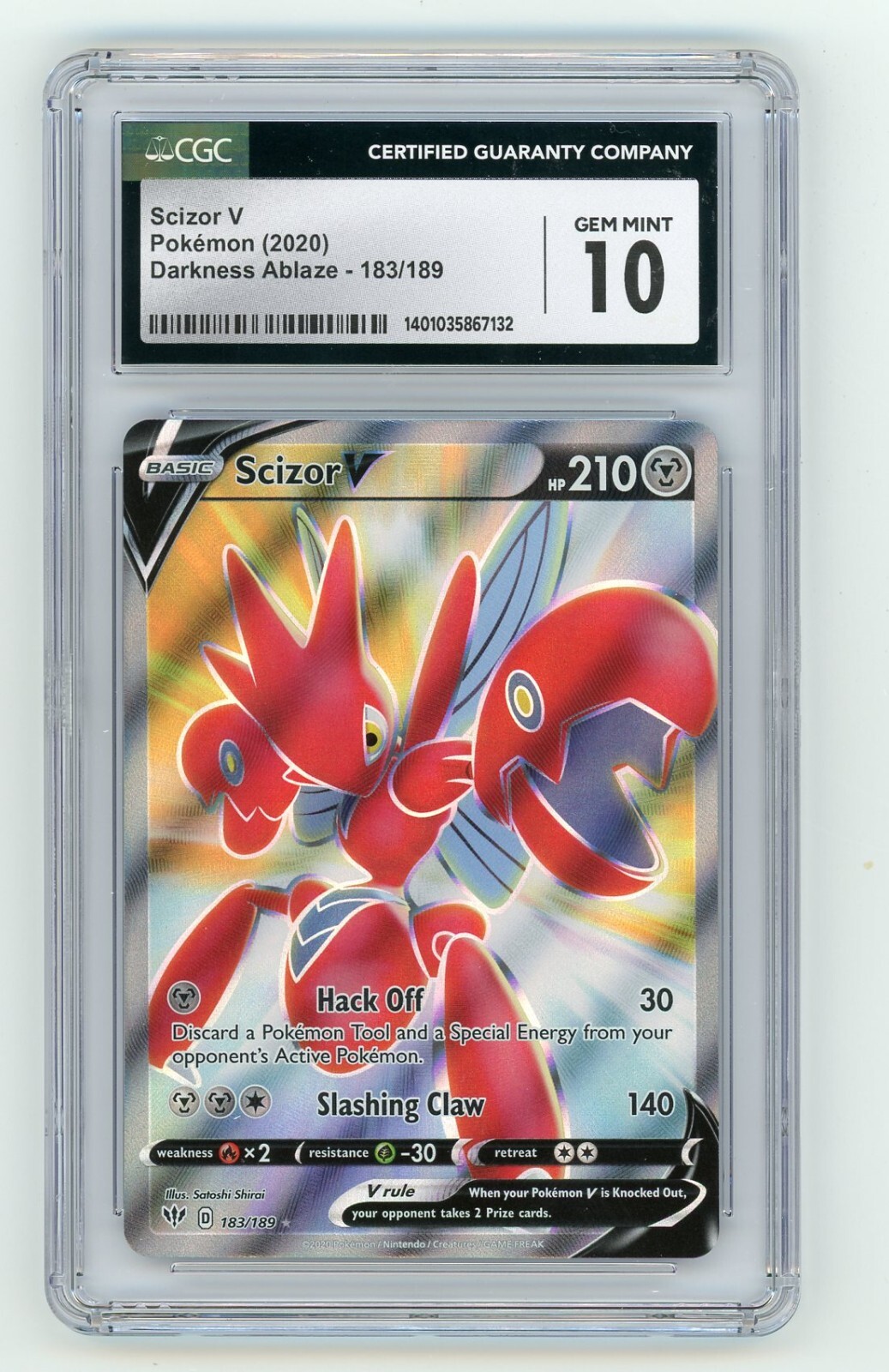 Scizor V Pokemon (2020) Darkness Ablaze #183/189 CGC 10 GEM MINT | eBay