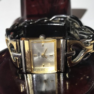 Guess Women’s Square Face Watch With Link Band | eBay