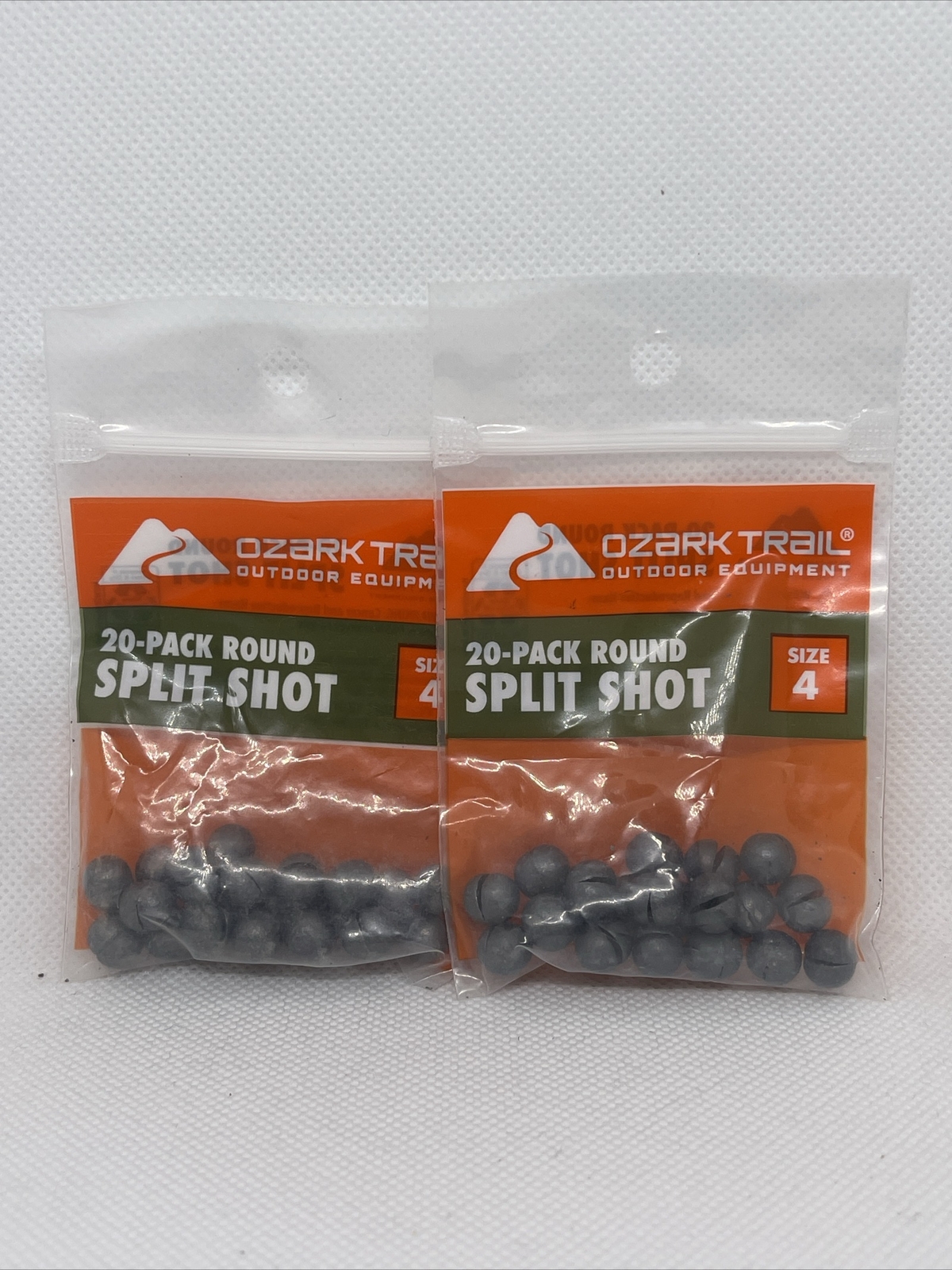 2X Ozark Trail 20 Pack Round Split Shot Weights Size 4. VMRSH-4 | eBay