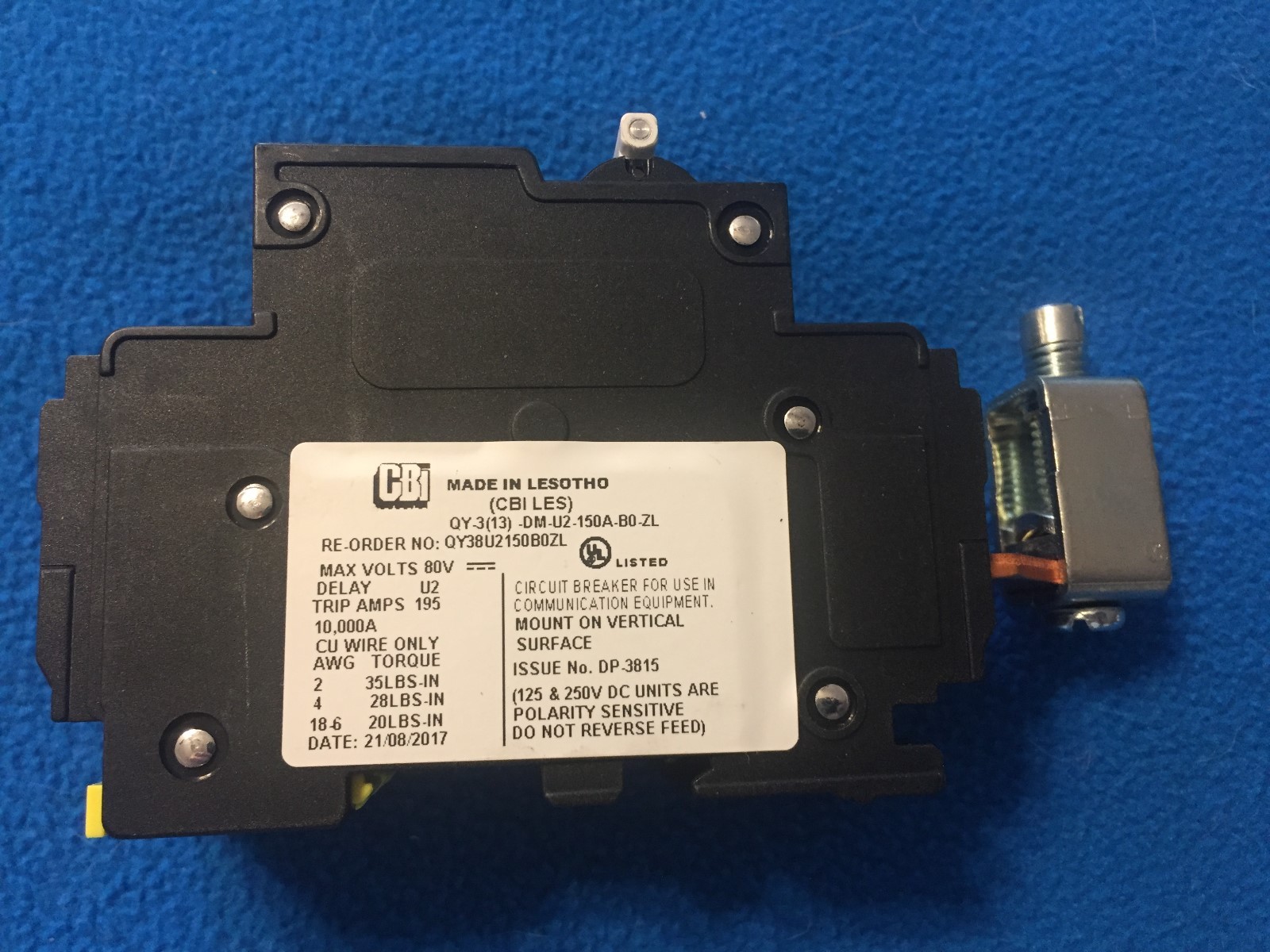 CBI TELEMECANIQUE QY38U2150B0ZL QY- 3 (13) QY-3(13) OM DM U2 150A B0 ZL ...