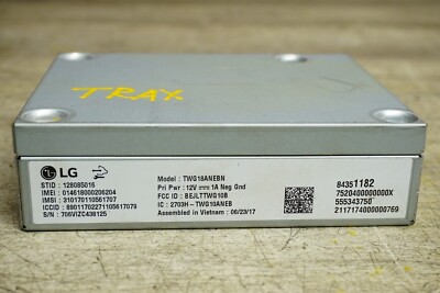 2018 CHEVROLET TRAX 1.4L ONSTAR COMMUNICATION COMPUTER CONTROL MODULE ...