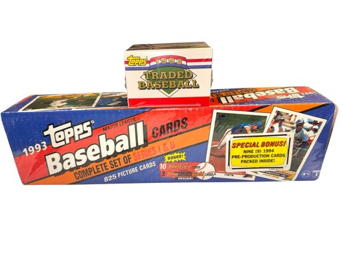 1993 Topps Baseball Complete Sealed Set Series I & II + Bonus Cards ...