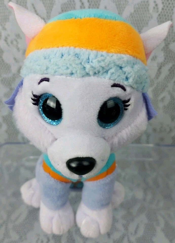 Ty Paw Patrol EVEREST Dog Puppy Spin Master 7" Plush Stuffed Animal Toy ...