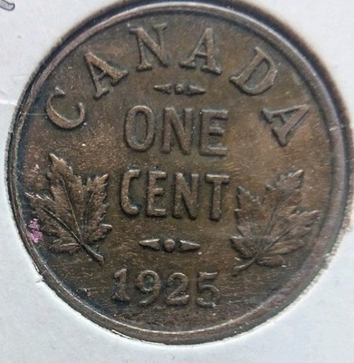 1925 Canada 1 Cent Coin - KEY DATE ! - VF | eBay