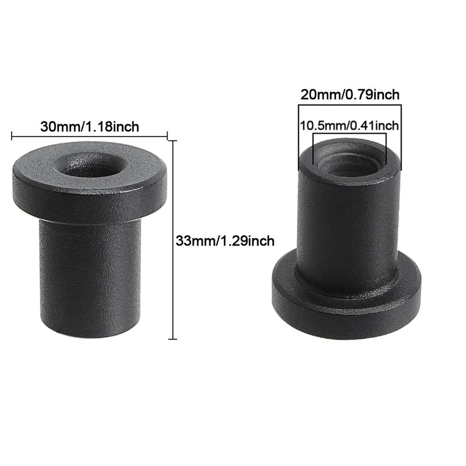 RUIAN Sliding Barn Door Spacers, Black Barn Door Hardware Wall Track ...