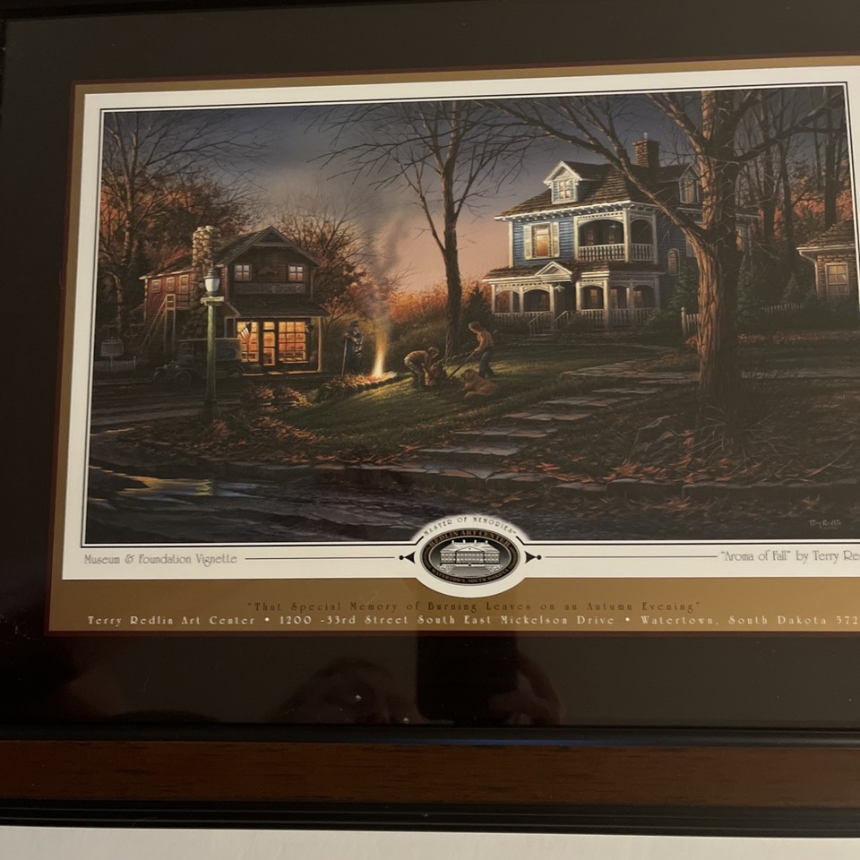 Terry Redlin "AROMA OF FALL" 1988 Framed Terry Redlin Art Center SD 14 ...