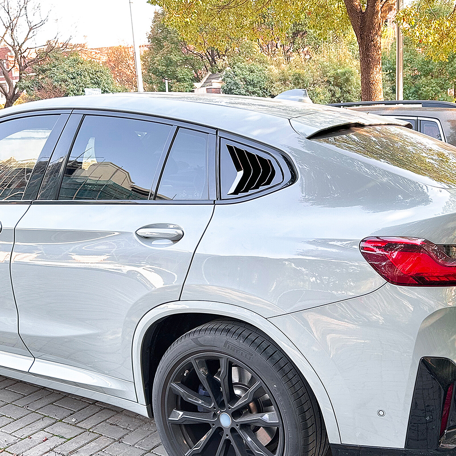 Car Rear Side Window Louver Shutter Cover For BMW X4 G02 2018-2024 ...