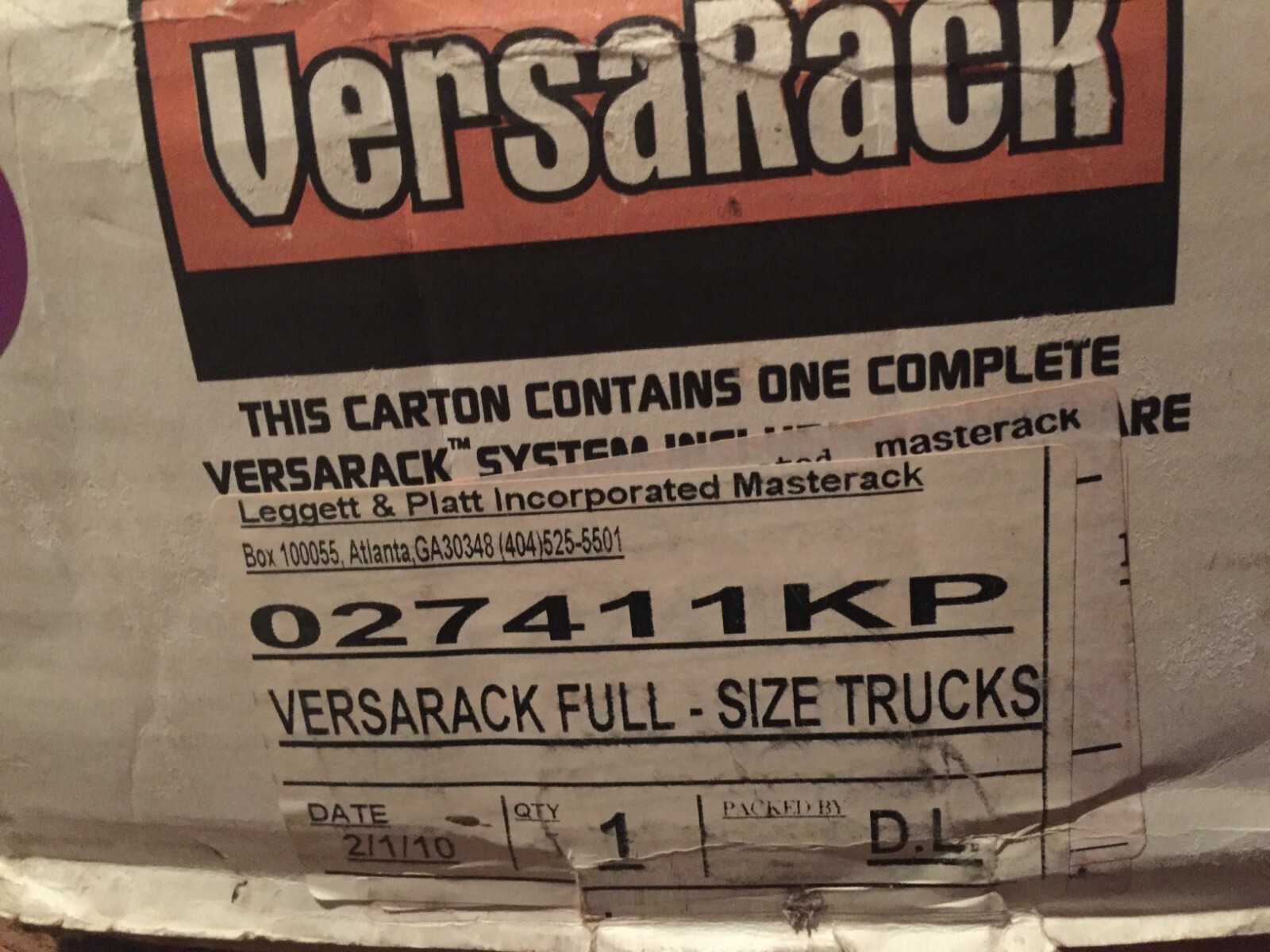 ford f150 (full size-8 foot) bed rack VersaRack 027411KP | eBay
