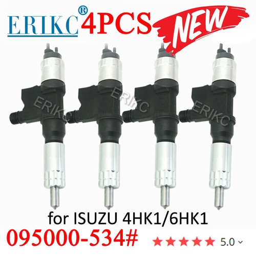4 PCS 5344 Common Rail Diesel Injector 095000-5341 for ISUZU 4HK1 6HK1 ...