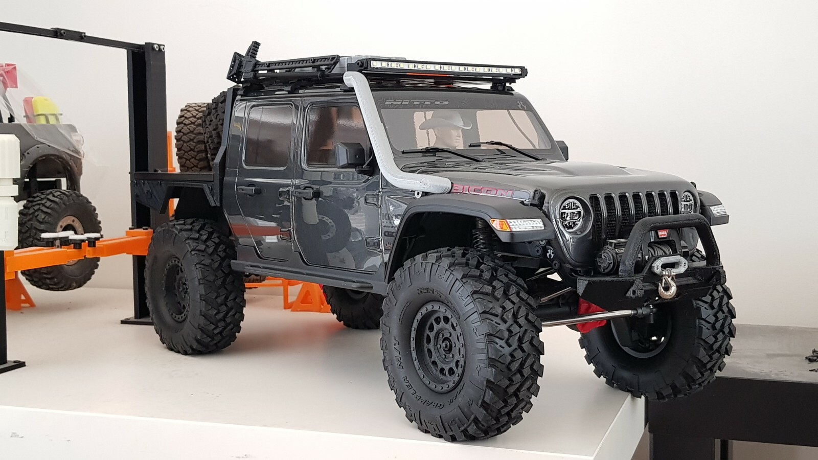 Upgrade for Axial scx10 iii Flatbed tray jeep gladiator JT wrangler RC ...