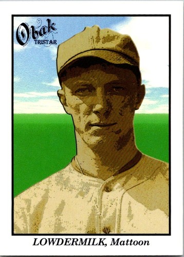 Baseball Card Grover Lowdermilk Mattoon Giants Eastern Illinois League ...