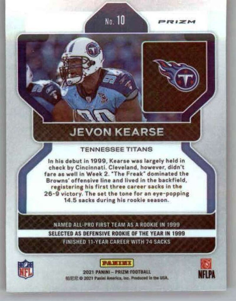 2021 Panini Prizm Prizm Orange Ice #10 Jevon Kearse Titans | eBay