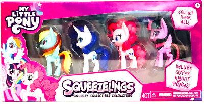 Forever Clever My Little Pony Squeezelings 4 Pk Squeezy Collectible Characters | eBay