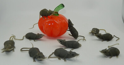 10 Realistic Rubber Mouse, Mice Great for Halloween NOS | eBay