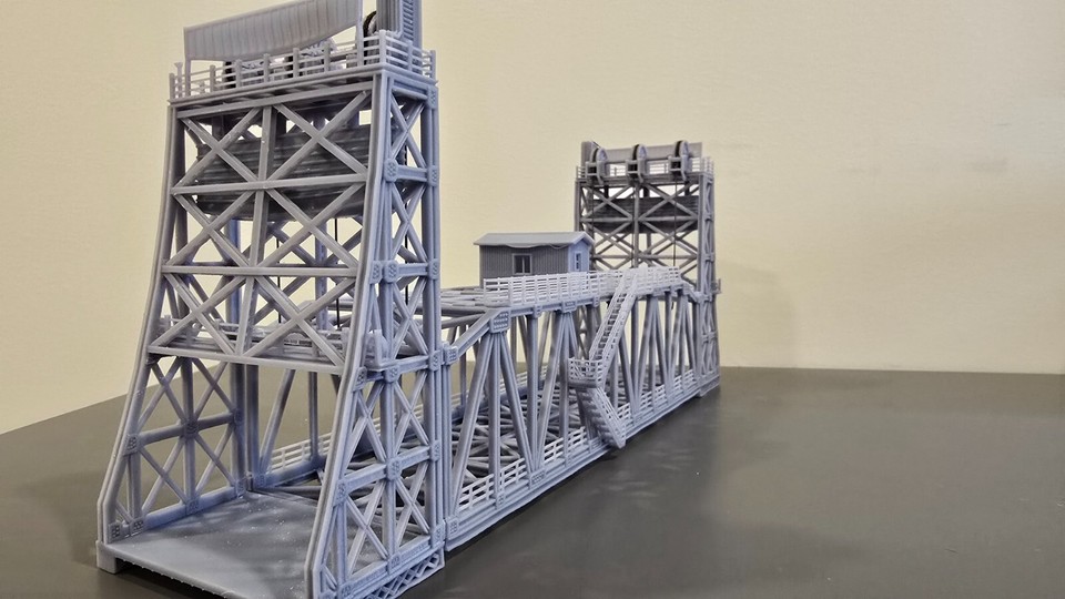 N scale Lift Bridge 1:160 Double Track | eBay