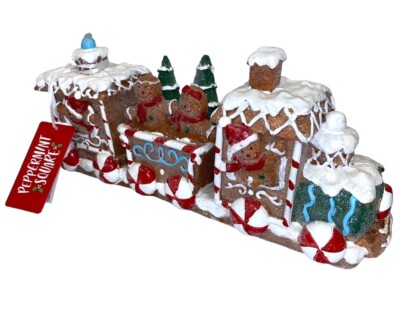 Peppermint Square GINGERBEAD Boy Girl Candy Icing TRAIN 14" Christmas ...
