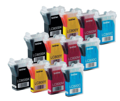 12x Original Brother Encre Cartouche LC-800 pour MFC 3220 3320 3420 ...