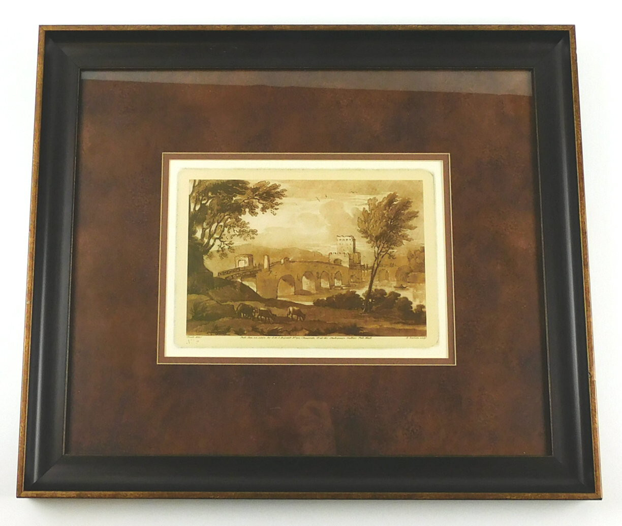 Claude Lorrain delin Framed Print R. Earlom Fecit Shakespeare Gallery ...