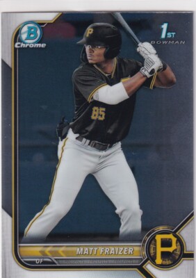 2022 BOWMAN CHROME 1ST RC MATT FRAZIER PITTSBURGH PIRATES FIRST ROOKIE ...