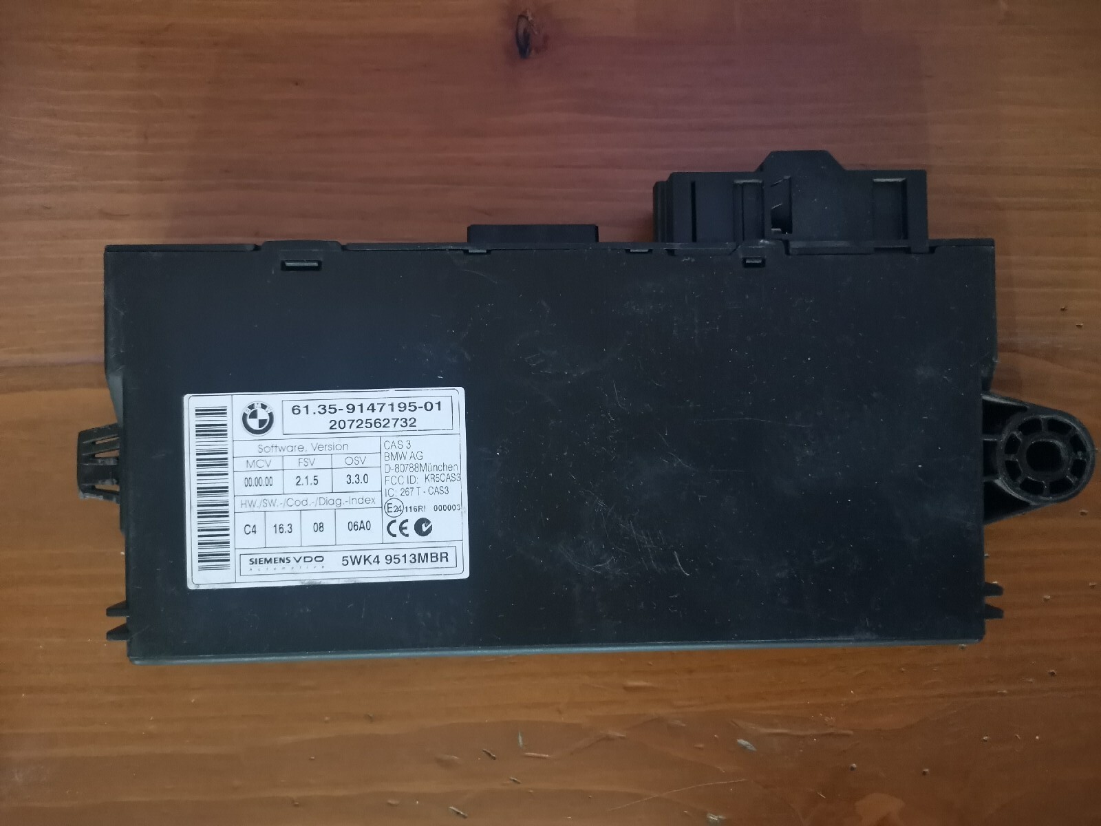 BMW SERIES E90 E90 E91 E60 E61 KEY READING BCM CONTROL MODULE UNIT CAS3 ...