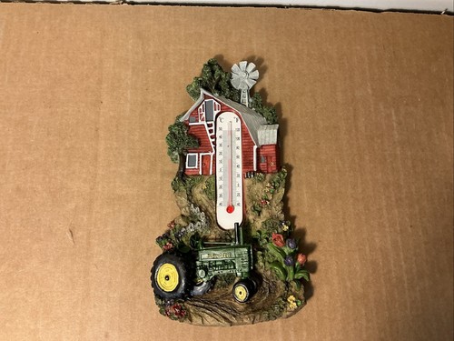 JOHN DEERE - Vintage Tractor Thermometer Hanging 3D Wall Resin FARM ...
