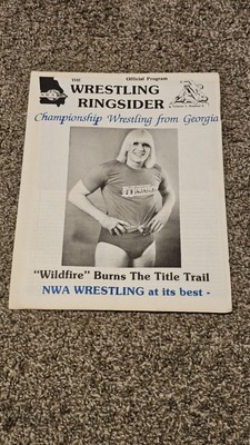 nwa THE WRESTLING RINGSIDER PROGRAM VOLUME 1 NUMBER 6 MAGAZINE ...
