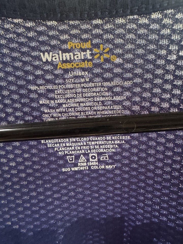 Walmart Employee Uniform Vest 2025 Happy To Help Size M | eBay