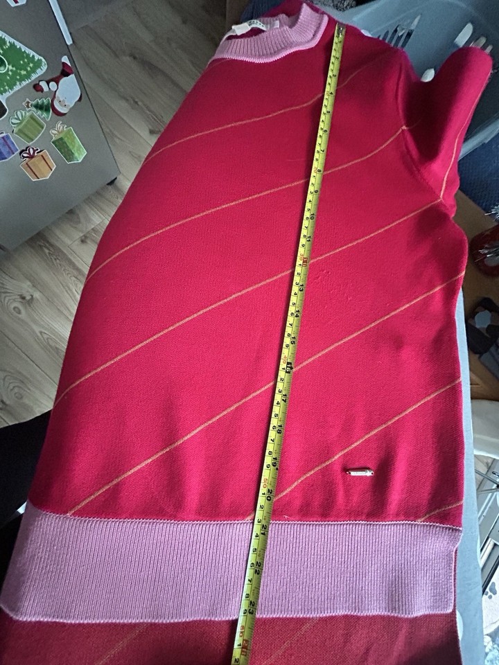 Ted Baker Size 8-10 Red/Pink Long Sleeved Jumper. Excellent Condition ...
