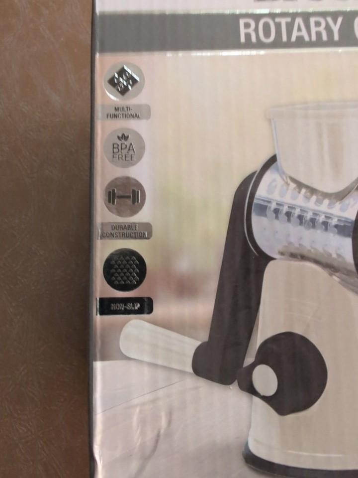 BROOKSTONE Rotary Grater Set Vegetable Slicer Shredder Multifunctional ...
