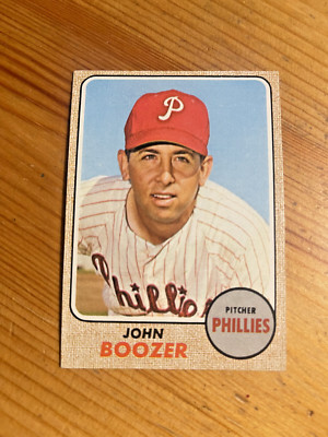 1968 Topps John Boozer Baseball Card - Phillies #173 / Near Mint + Cond ...