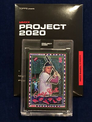 Topps PROJECT 2020 #192 - 1975 George Brett by Efdot w/ Box PR 3851 ...